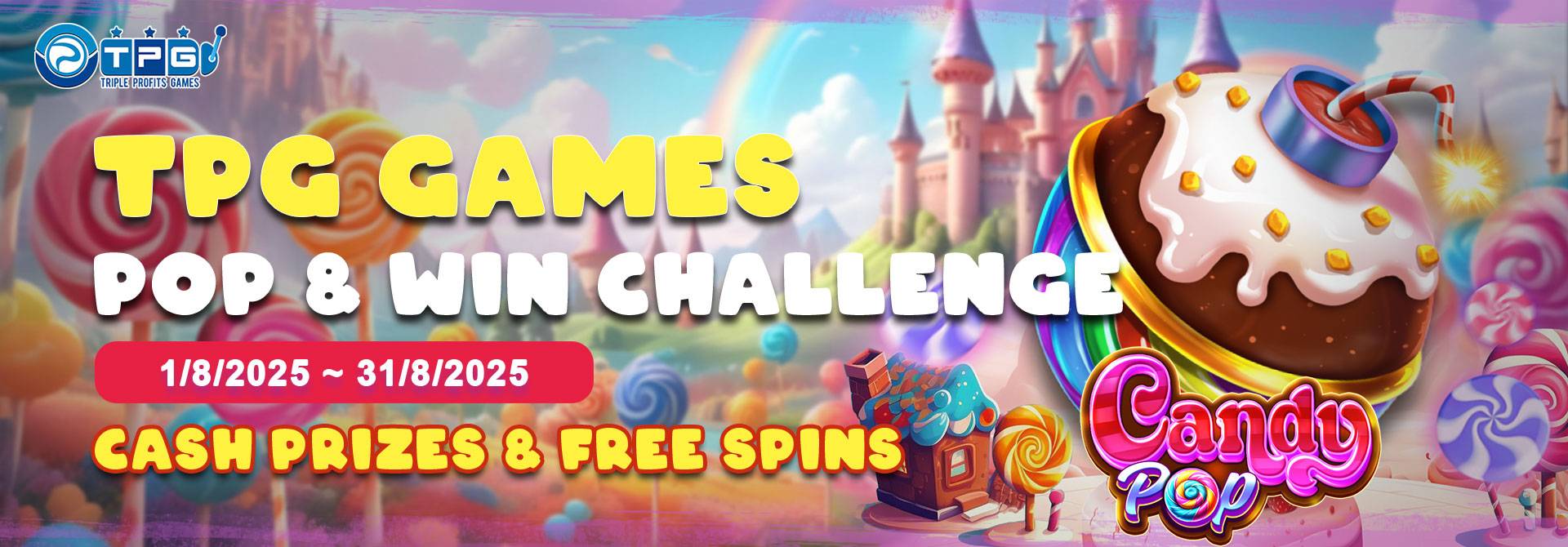 TPG Pop & Win Tournament - TPG Slots Tournament